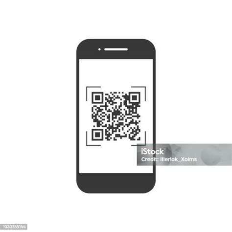 휴대 전화 기호 App 전자 디지털 기술 바코드와 Qr 코드를 스캔 합니다 벡터 일러스트입니다 Qr코드에 대한 스톡 벡터 아트 및 기타 이미지 Istock