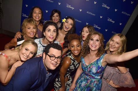 Disney Princess Voice Actresses With Josh Gad And Sarah Silverman