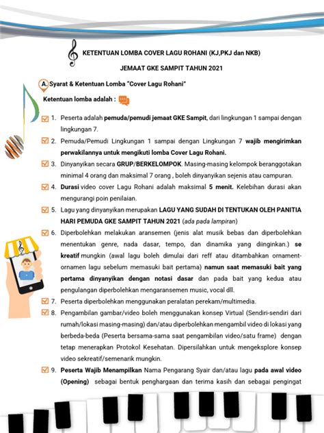 Ketentuan Lomba Cover Lagu Spp Gke Sampit Pdf