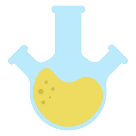 Laboratory Flask With Fluid Vector Illustration Vector Art At Vecteezy