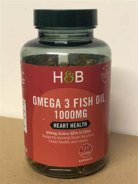 Holland And Barrett Omega 3 Fish Oil 1000mg 120 Capsules Brand New