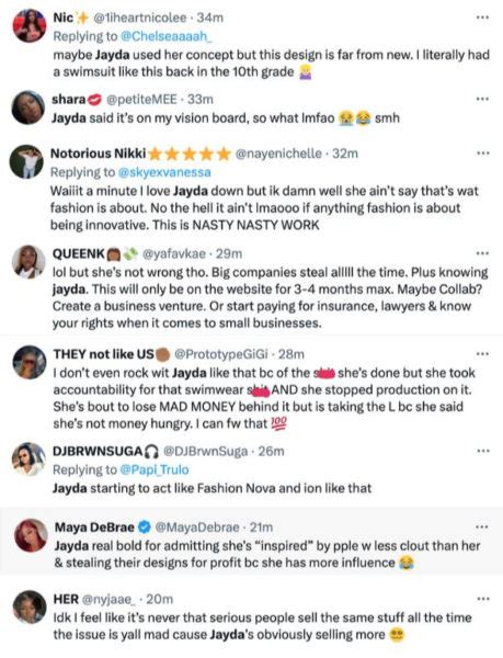 Jayda Cheaves Apologizes After Being Accused Of Stealing Swimwear
