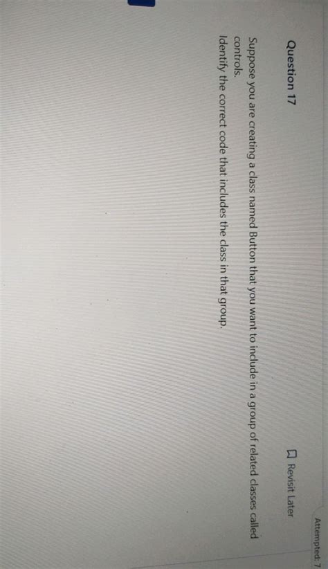 Attempted 7 Question 17 Revisit Later Suppose StudyX
