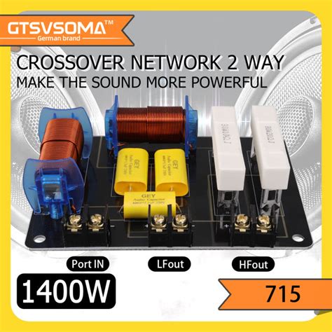 Gtsvsoma™ Original 715 Dividing Network 2 Way High Power 1400 Watts High End Materials Frequency