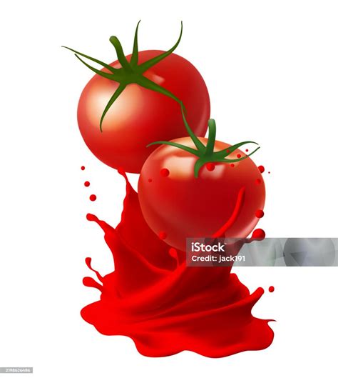 토마토 케첩 소용돌이는 빨간 주스 방울 벡터 식품 조미료 또는 조미료로 튀깁니다 주스 토마토 페이스트 케첩 소스 3d 일러스트 그라디언트 메쉬 3차원 형태에 대한 스톡 벡터