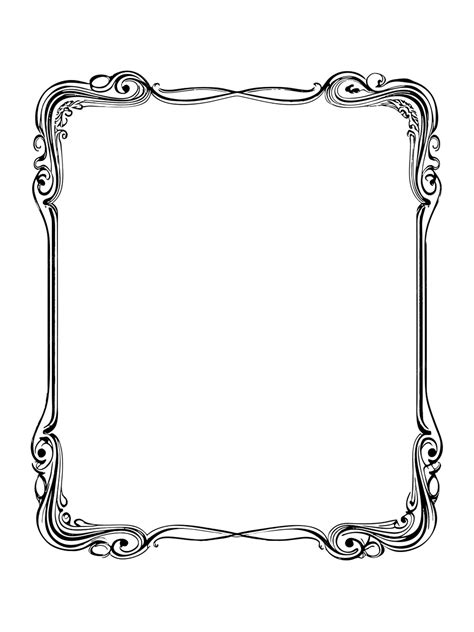 Vintage Thin Rectangle Frame Ratio 916 Vector Illustration Engraving