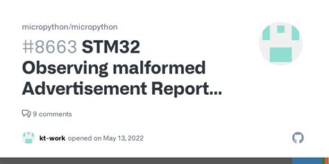 Stm32 Observing Malformed Advertisement Reports On Stm32wb55 · Issue
