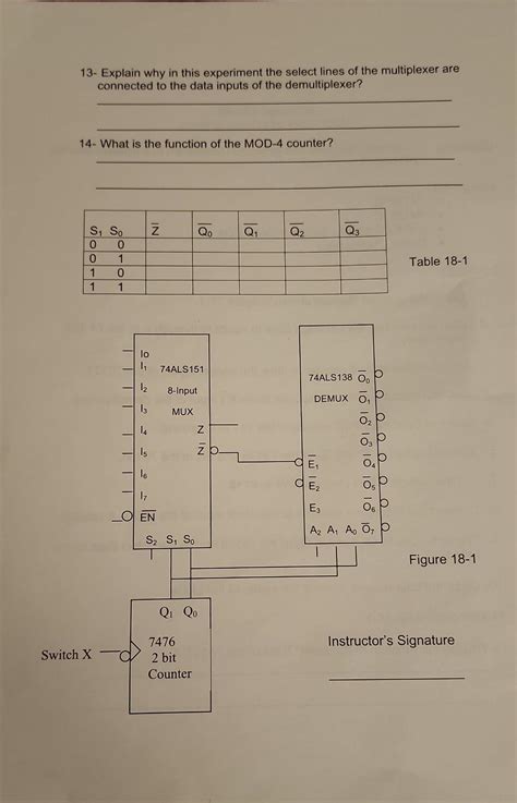 Experiment 18 MSI Logic Circuits Multiplexers And Chegg Com