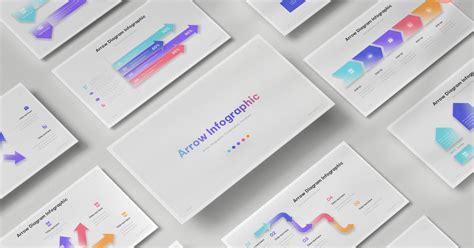 Arrow Infographic Powerpoint Incl Arrows And Chart Envato