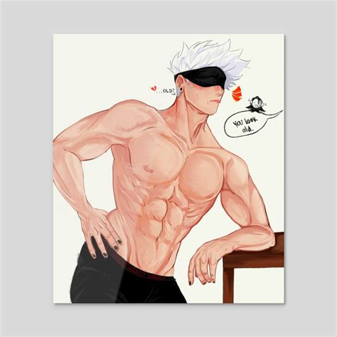 Shirtless Gojo An Art Print By Mango Osakku Inprnt