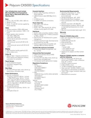 Polycom Cx5000 Data Sheet PDF