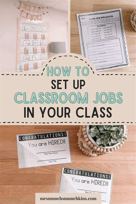 How To Successfully Set Up Classroom Jobs Class Jobs Classroom Jobs