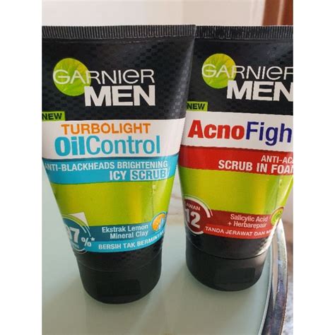 Jual Garnier Men Turbo Light Oil Control Icy Scrub Cleanser 100 Ml 50