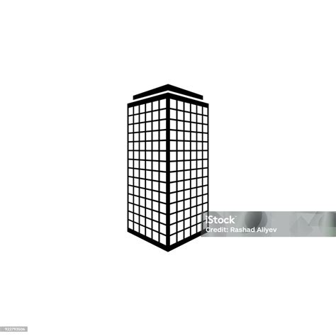 3 D 사무실 건물 아이콘의 그림입니다 건물 모델의 자세한 아이콘입니다 프리미엄 품질 그래픽 디자인입니다 웹사이트 웹 디자인