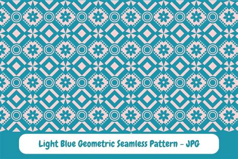Light Blue Geometric Seamless Pattern Graphic By Soothi Art · Creative