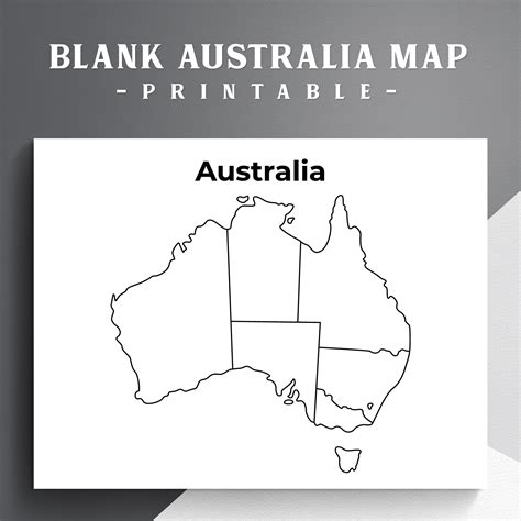 Printable Australia Map Pdf Png Blank Australia Outline Map With