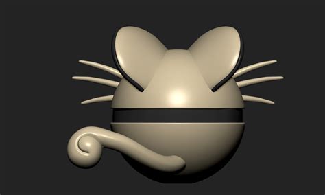 Stl File Pokemon Meowth Persian Pokeball 🐉 ・3d Printable Model To