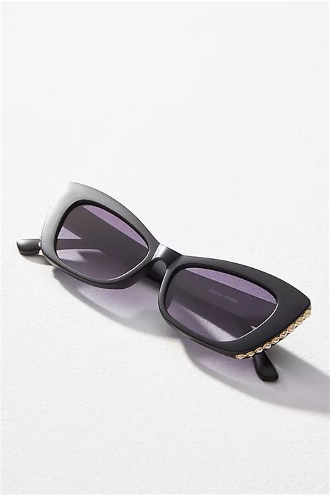 Pearl Embellished Cat Eye Sunglasses Anthropologie