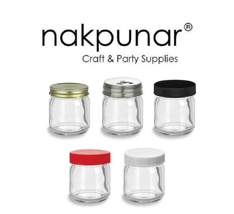 125 Oz Mini Glass Jar With Ct Lids Nakpunar