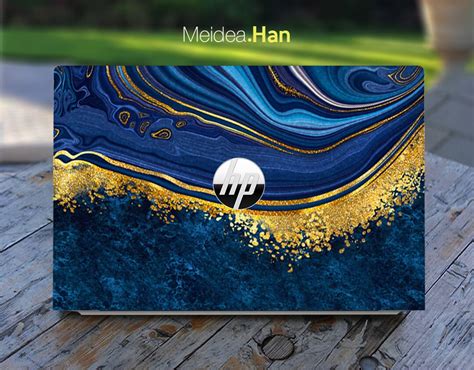 Hp Laptop Skin Hp Pavilion Skin Personalized Customizable Blue Vinyl