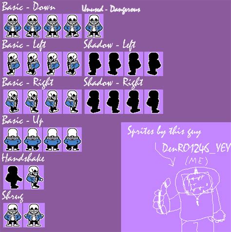 Overworld Sans Sprite Sheet By Denro1246yey By Denro1246yey On Deviantart