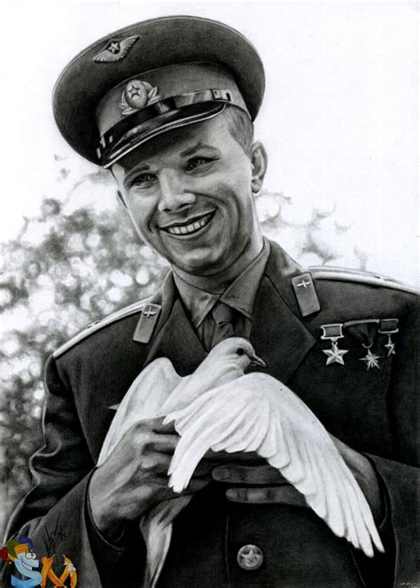 Юрий Гагарин Фото Рисунок — Картинки фотографии