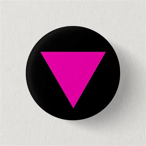 Pink Triangle Gay Pride 1 25 Inch Pinback Button Zazzle
