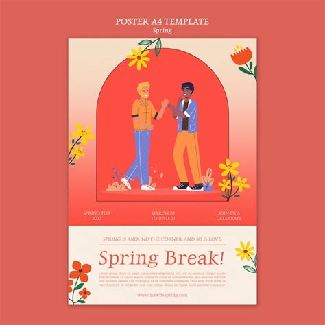 Premium Psd Gradient Spring Template