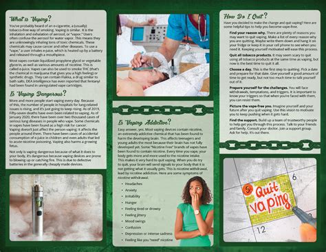 Vaping Trapped By Vape Pamphlet Primo Prevention