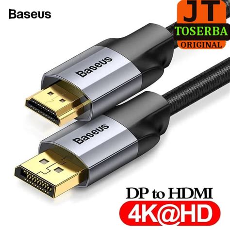 Jual BASEUS ORIGINAL CABLE CONECTOR DP MALE TO PROJECTOR KABLE KONEKTOR PC KOMPUTER LAPTOP KE