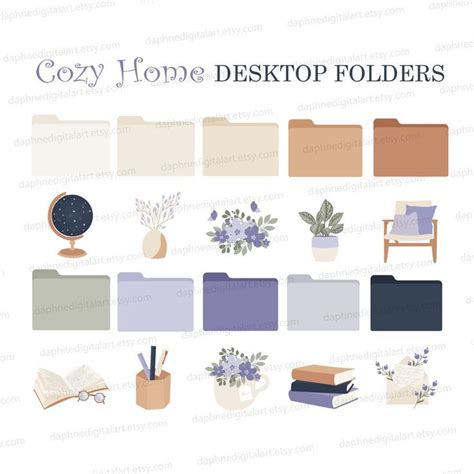 Desktop Icons Desktop Organizing Macbook Folder Etsy Mac Windows Beige