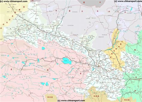 Gansu Province China Overview Map 2 By