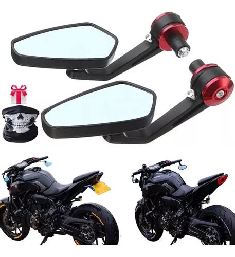 2 Pz Espejos Moto Deportivos Street Cafe Racer Motocicleta Meses Sin