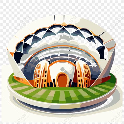 경기장이 있는 3d 크리켓 필드 디자인 컨셉 벡터상표 Png 일러스트 무료 다운로드 Lovepik