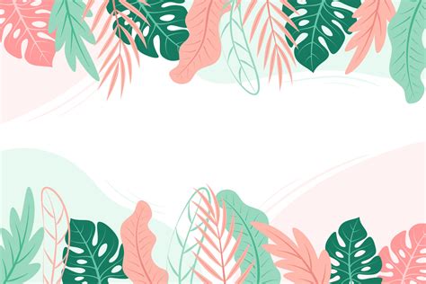 Summer Background Vector Design With Tropical Leaves 23622613 Vector Art At Vecteezy