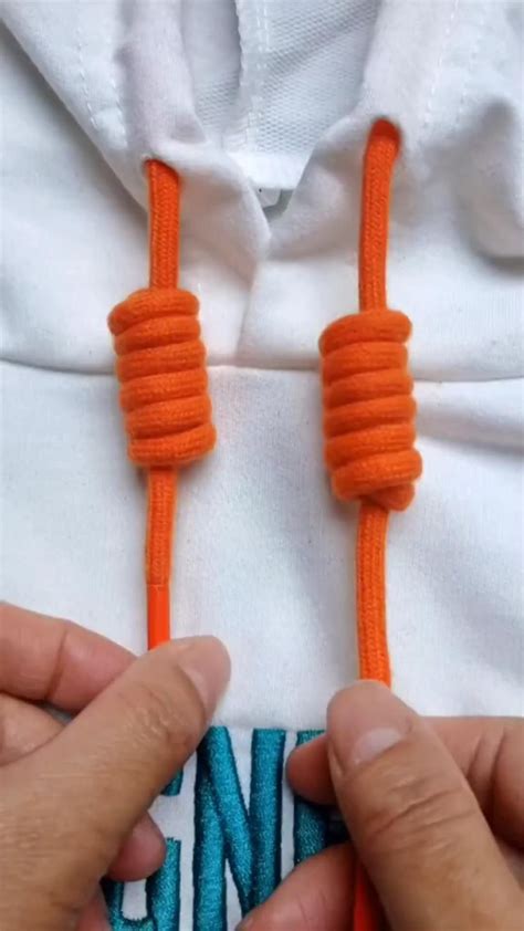 The Coolest Hoodie String Technique Video Diy Clothes Life Hacks