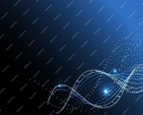 Premium Vector Curve Neon Light With Blue Code Technology Background