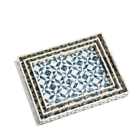 High Quality Best Selling Mother Of Pearl Rectangle Serving Trays Decorative Tray From Vietnam