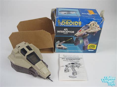 1985 Kenner Star Wars DROIDS ATL Interceptor Vehicle With Box 1D