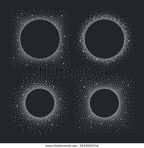 Original Circle Dotty Frames Spray Background Stock Vector Royalty Free 1843000156 Shutterstock