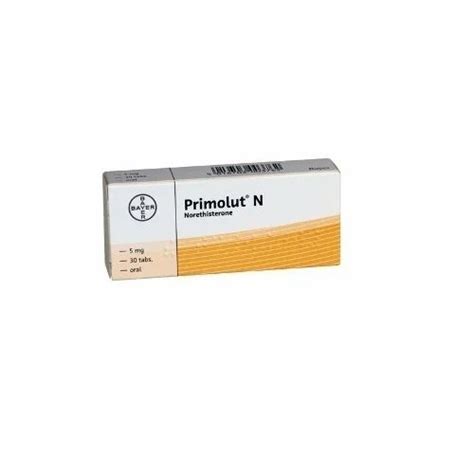 Norethisterone Primolut Tablet Packaging Size 30 Tablets 5 Mg At