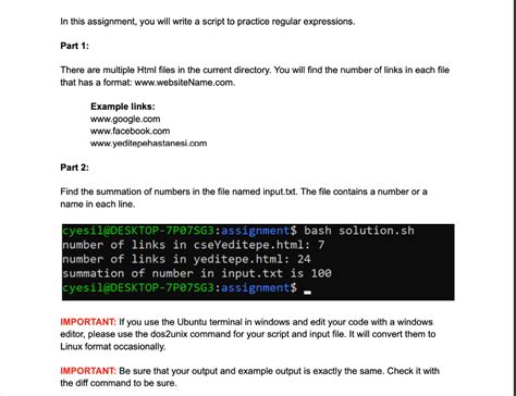 Solved In This Assignment You Will Write A Script To Chegg