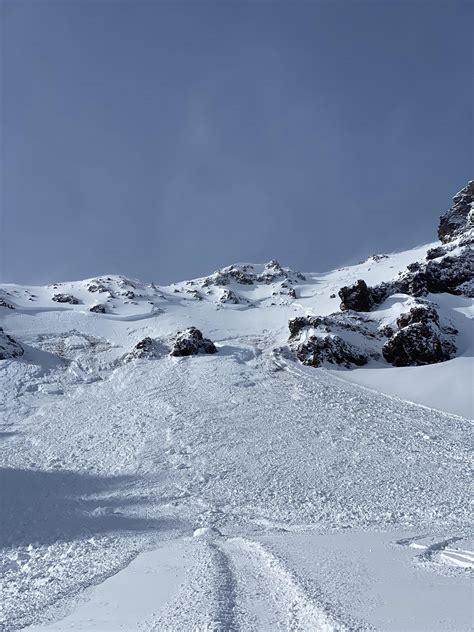 Large Skier Triggered Avalanche Ne Face Hyalite Pk Gallatin National