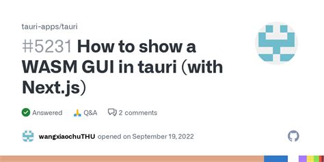How To Show A WASM GUI In Tauri With Next Js Tauri Apps Tauri