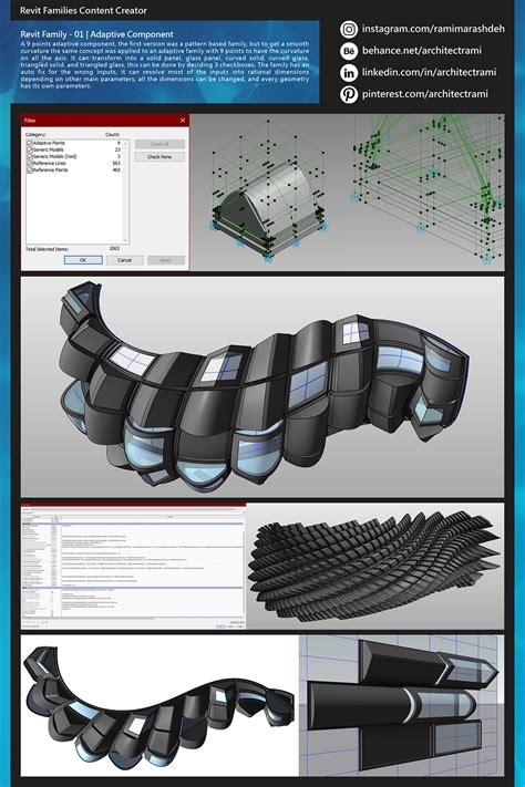 REVIT FAMILY 01 ADAPTIVE COMPONENT Behance