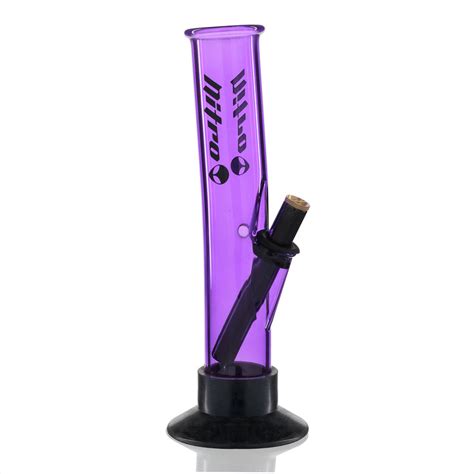 Bent Tube 24cm Glass Bong Purple Nitro Bong Warehouse