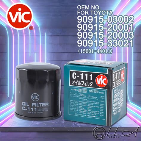 Vic C 111 Oil Filter Toyota Revofortunerinnovarav4hiacehilux