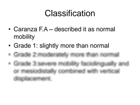 Solution Tooth Mobility Powerpoint Presentation Studypool