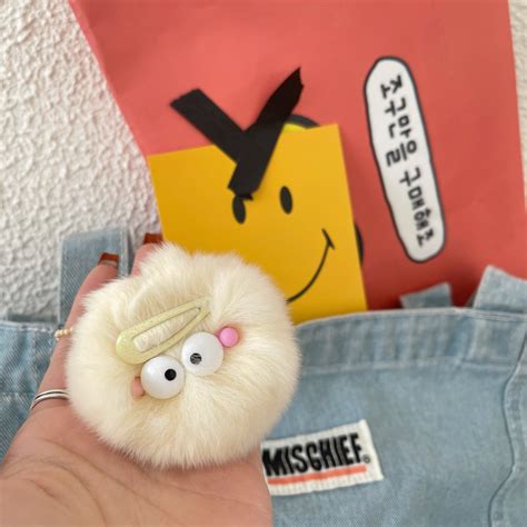 Hadlook 귀여운 우유 멩 소녀 하트 렉스 토끼 플러시 공 자동차 키 체인 학교 가방 펜던트