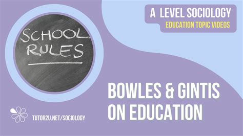 Bowles And Gintis On Education Youtube